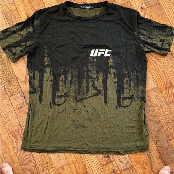 UFC | Shirts | Ufc Mens Black And Olive Drip Tee | Poshmark